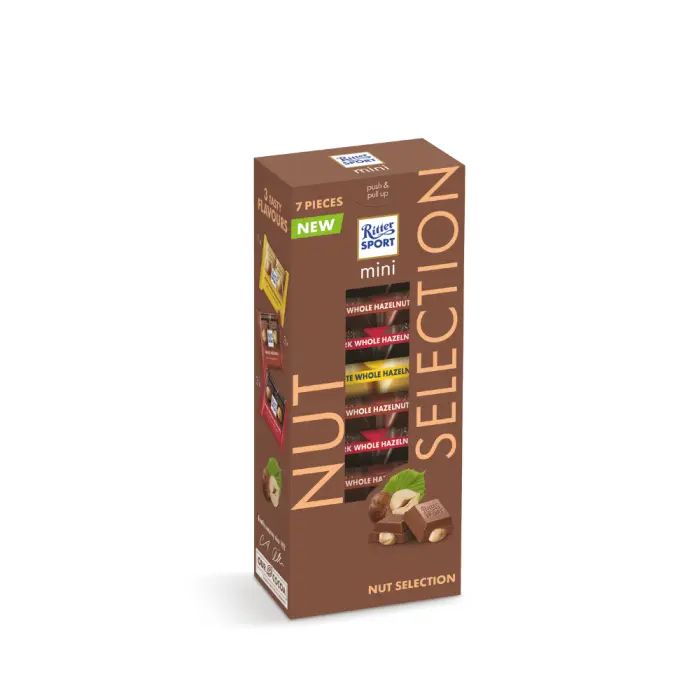RITTER SPORT MINI NUT SELECTION TOWER 116 GR | La Tiendita